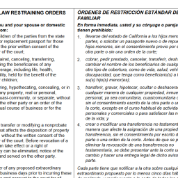 ATROS Automatic Temporary Restraining Orders | LegalDocsA2Z | Divorce
