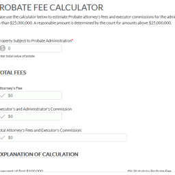 Probate fee calculator | LegalDocsA2Z Probate Attorney Orange County
